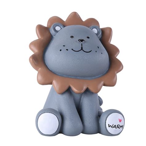 Badu Bg Карикатура Лъв Сладка касичка за деца Подарък за рожден ден Кутия за пестене на монети