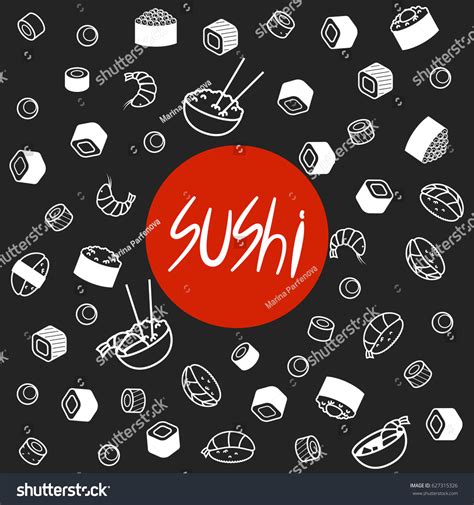 Japan Food Menu Restaurant Asian Food Stock Vector Royalty Free