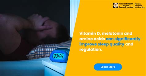 Vitamin D Level May Affect Quality Of Sleep Grassrootshealth