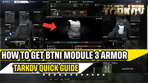 How To Get Btni Module 3 Armor In Escape From Tarkov Quick Guide Youtube