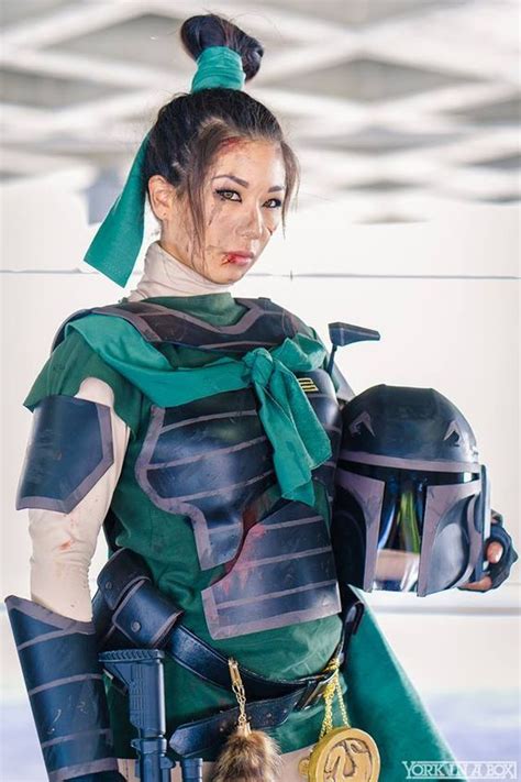Rian Synnth As Mulan Posing As Ping Posing As Boba Fett Cosplay By