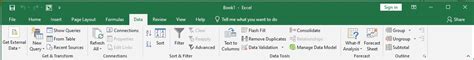 Ms Excel Data Tab
