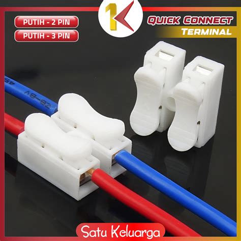 Jual Sk C1077 Konektor Kabel Listrik 2pin 3pin Quick Connect Terminal Block Cable 2 Wire