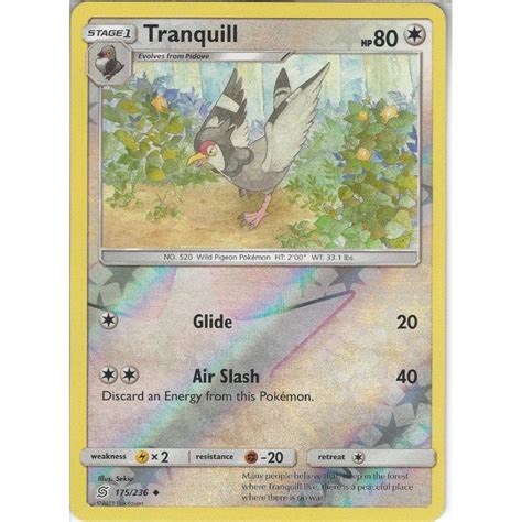 Tranquil Pokemon Card