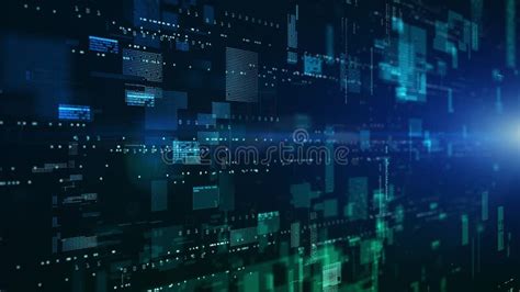 Digital Cyberspace With Particles And Digital Data Network Connections High Speed Connection