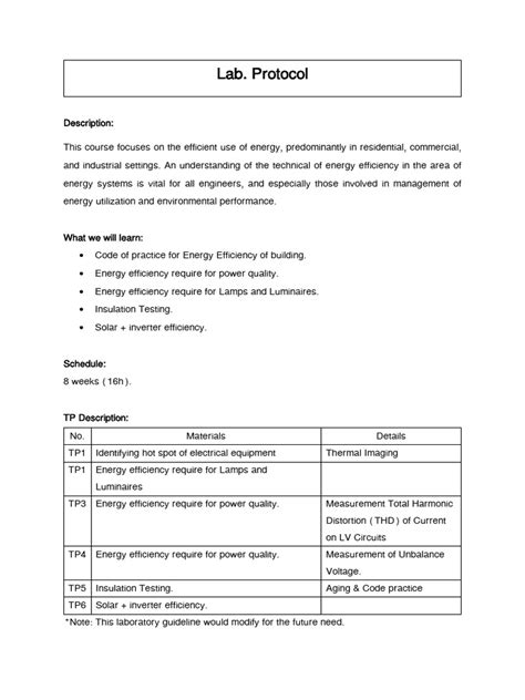 Lab Protocol Pdf