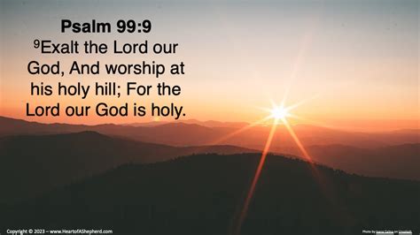 The Lord Is Holy And He Hears And Answers Prayer Psalm 99 From