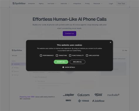 Synthflow Ai Automated Ai Voice Call Platform Vivociti Ai Tools Directory