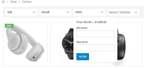 Woocommerce Price Filter Widget Porto Documentation