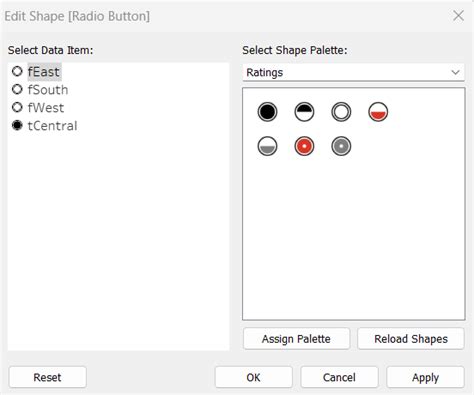 Create Horizontal Parameter Selection With Radio Buttons The Data