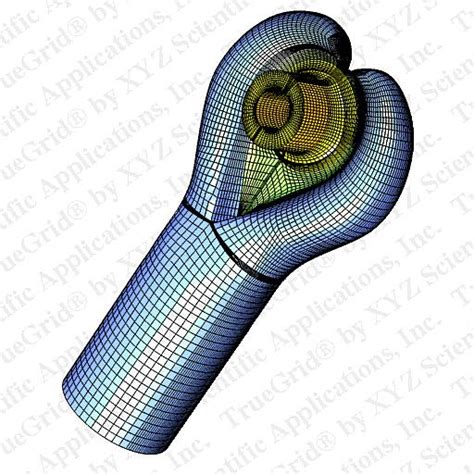 TrueGrid CFD Model Of An Inlet To A Centrifugal Compressor