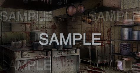 背景美術 お屋敷ホラー編（調理場キッチン）追加しました（booth販売） 背景素材屋さんみにくるのイラスト Pixiv