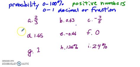 A Probability Experiment Is Conducted Which Of These Cannot Be Considered A Probability Outcome