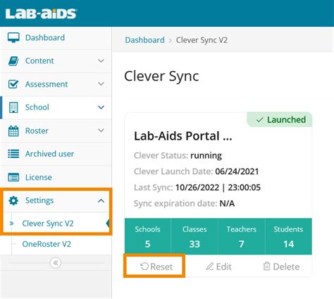 How To Complete A Manual Clever Sync Lab Aids