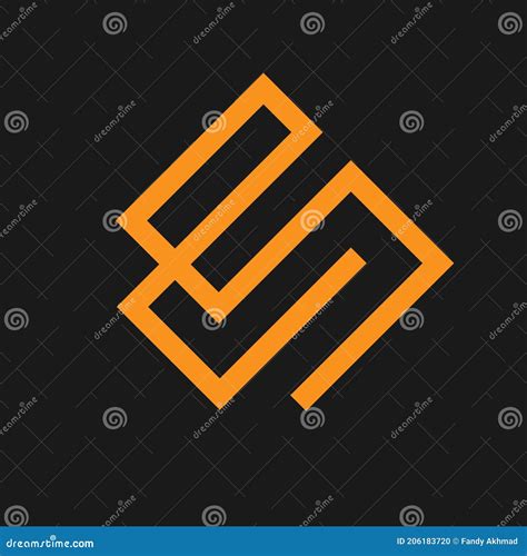 Abstract Letters CS Initial C S Combination Logo Design Vector Template Stock Vector