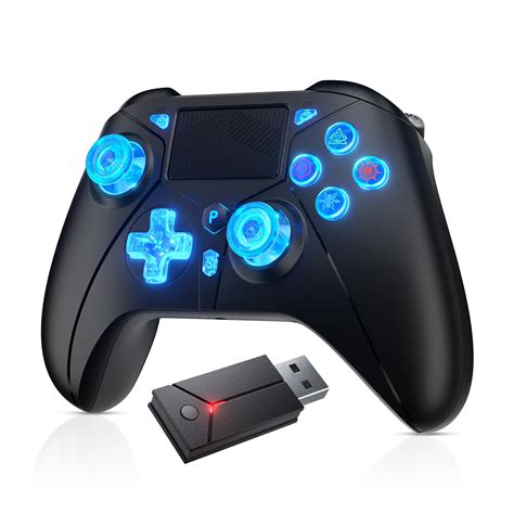 Dinosoo Rgb Wireless Controller For Ps5 With Led Light Compatible With Playstation 5