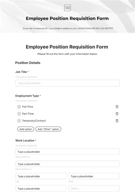 Free Requisition Form Templates To Edit Online