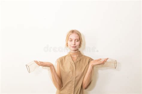 Gorgeous Model Posing In The Backstage Editorial Stock Image Image Of