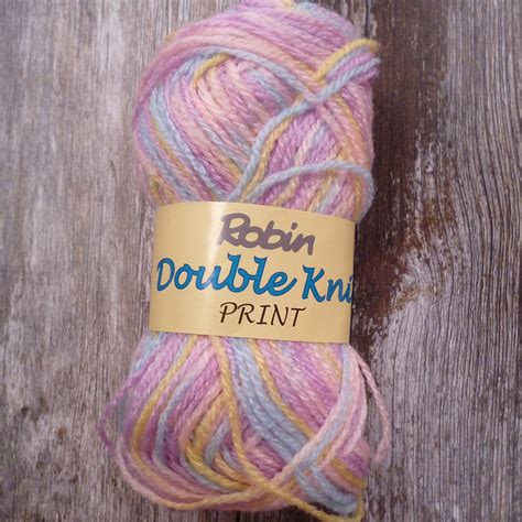 Robin Double Knit Pastel Mix Paper And String