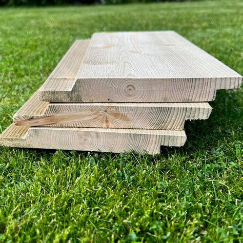 22mm X 150mm Tanalised Pressure Treated Swedish Overlap Exterior Clad