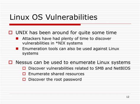 Ppt Linux Operating System Vulnerabilities Powerpoint Presentation