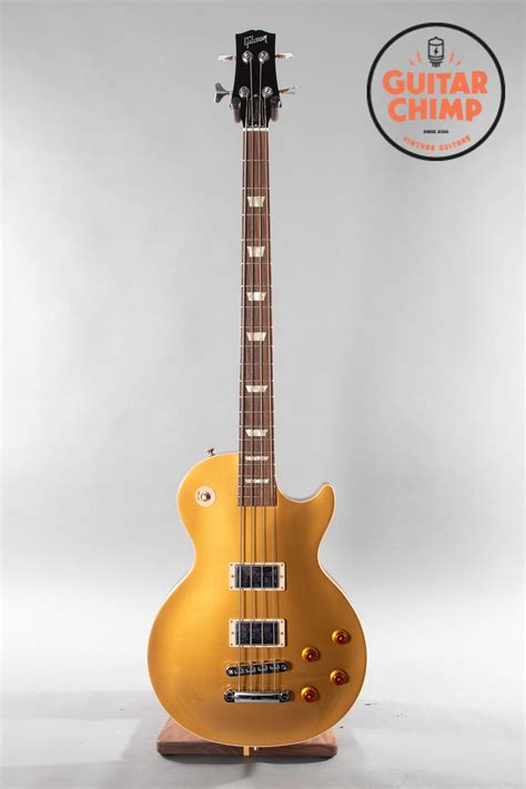 2011 Gibson Les Paul Standard Bass Goldtop Guitar Chimp