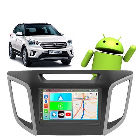 Kit Central Multimídia Android Creta 2016 2021 7 Apple Carplay Gps Tv Ecarshop