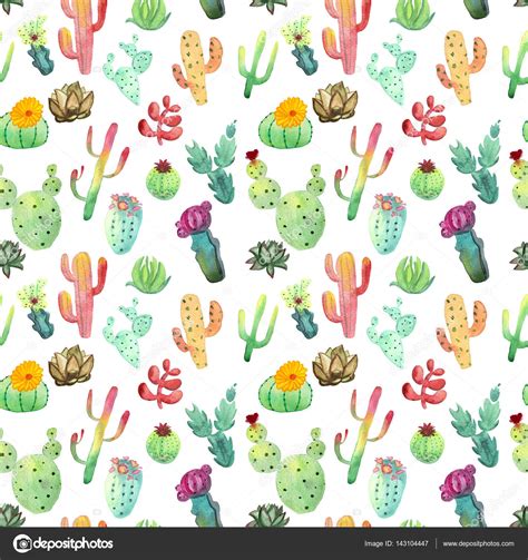 Cactus Watercolor Wallpaper
