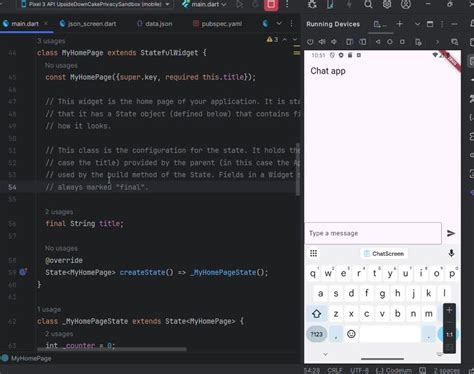 flutter dart chatapp mobiledevelopment opensource uiux
