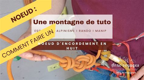 Tuto Escalade Le nœud d encordement en HUIT Comment faire Quelle