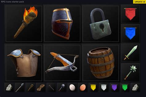 Rpg Icons Starter Pack By Icreatepixels