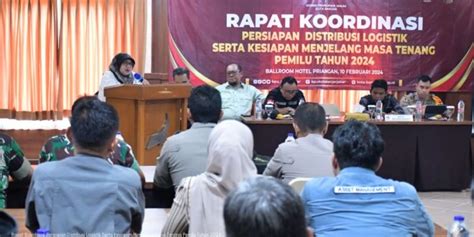 Rapat Koordinasi Persiapan Distribusi Logistik Serta Kesiapan Menjelang