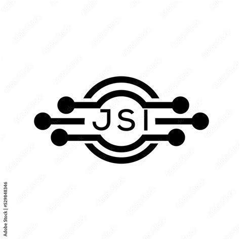 Jsi Letter Logo Jsi Best White Background Vector Image Jsi Monogram
