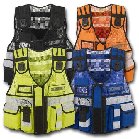 Tactical Security Vest Law Enforcement Cctv Mesh Tac Vest Police Sia Lined