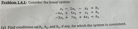 solved problem 1 4 1 consider the linear