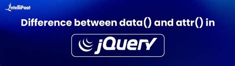 Difference Between Data And Attr In Jquery