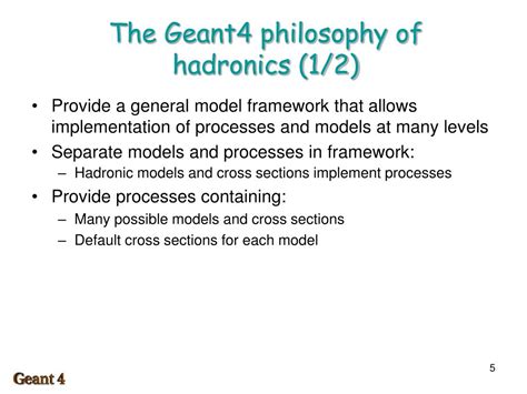 ppt geant4 hadronic physics powerpoint presentation free download