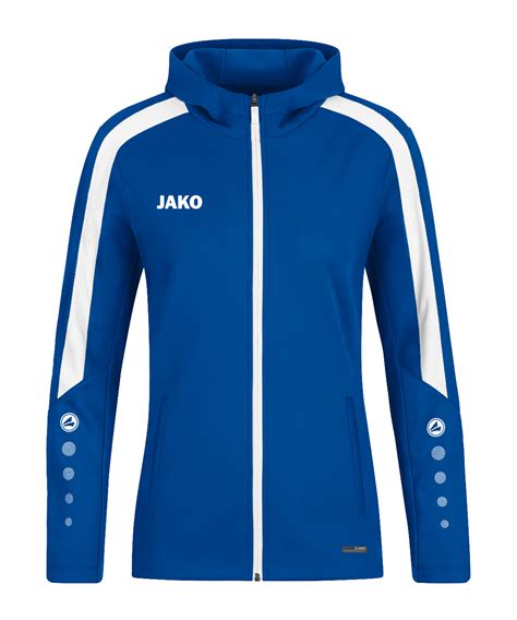 JAKO Power Kapuzenjacke Damen Blau F400 Fussballtextilien Teamsport