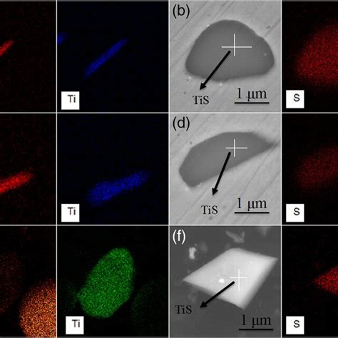 Eds Mapping Of Several Single Tis Inclusions Download Scientific Diagram