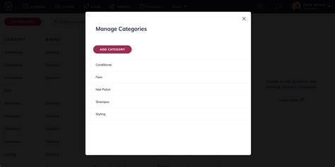 Manage Categories And Add Products Mangomint
