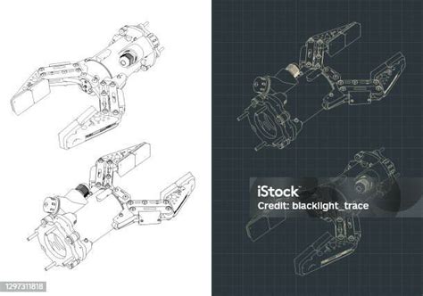 Gambar Isometrik Lengan Robot Ilustrasi Stok Unduh Gambar Sekarang