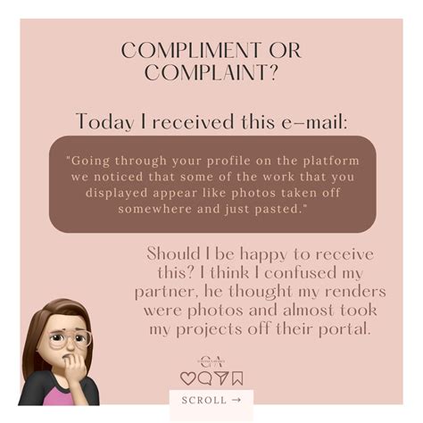 Compliment Or Complaint Today I Received This E Mail From My Partner