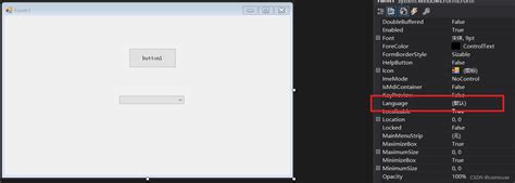 C 界面里Form Language 属性的使用 winform form属性的language CSDN博客