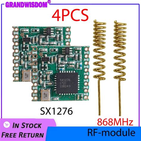 868mhz Lora Module Transceiver 4pcs Radio Comunicador De Longo Alcance Lorawan Modules 868 Mhz