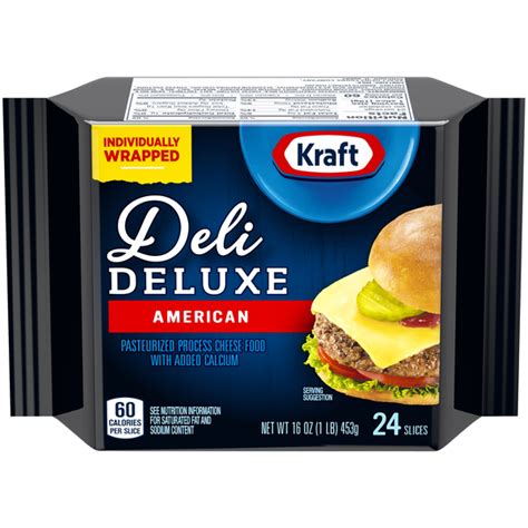 Save On Kraft Deli Deluxe American Cheese Slices 24 Ct Order Online