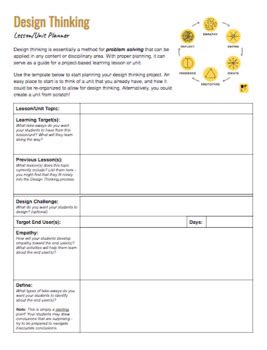 Design Thinking Unit Lesson Planner By Teaching Done Modern TPT Design Thinking Unit Lesson Planner By Teaching Done Modern TPT