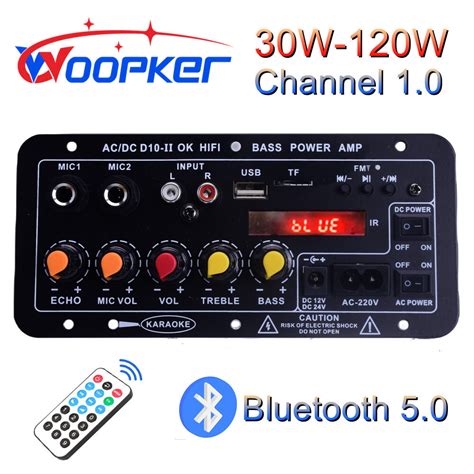 D10 Ii Digital Bluetooth Amplifier Board Subwoofer Dual Microphone