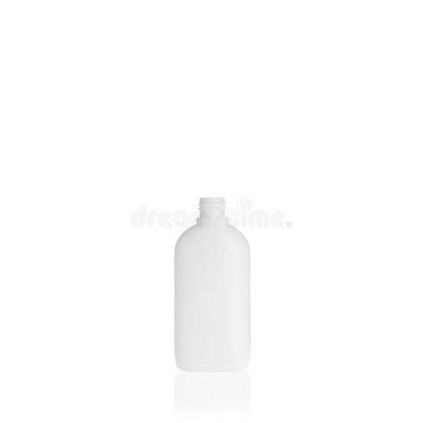 White Elliptical Medium Pehd Bottle Container On White Background Template Of A Bottle For