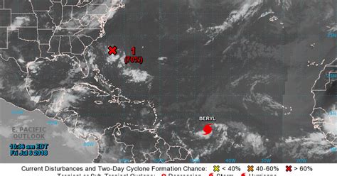 Beryl Becomes Very Tiny First Hurricane Of Atlantic Season Kera News