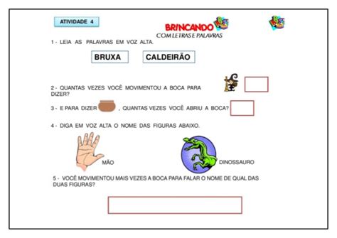 Sequência de Atividades Caldeirão da bruxa SÓ ESCOLA